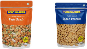 TONG GARDEN Party Snacks (450g) & Salted Peanut (370g) combo Pack Price ...