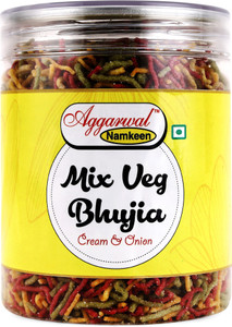aggarwalnamkeen Mix veg Bhujiya cream & onionCrispy & Spicy Snack for ...