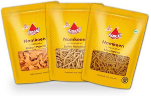 Bambino Tasty Combo Namkeen 170g X Pack of 3, Ribbon Pakoda, Butter ...