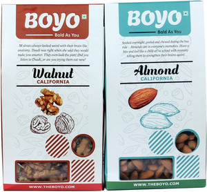 BOYO Raw California Almond and Walnut - 500g Assorted Nuts Price in ...