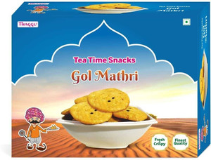 THAGGU GOL Mathri - Maida Namkeen - Tea Snacks - Indian Snacks - Crispy ...