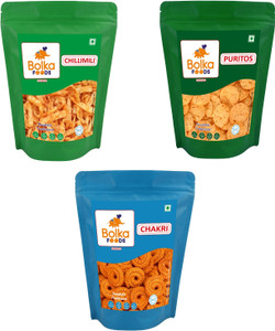 bolka foods Chili Milli, Puritos, Chakri (Pack of 3) Price in India ...