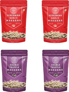 Rooted Delights Screaming Garlic & Double Truffle Roasted Makhana, Zero ...