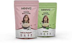 Heeva Roasted Makhana Salt & Pepper and Pudina Flavour Price in India ...