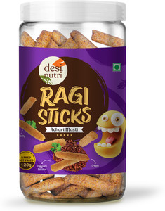 DesiNutri Ragi Sticks Achari Masti | Ready to Eat Snacks | Millet Price ...
