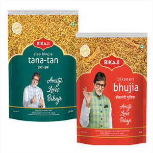 Bikaji ALOO BHUJIA AND BIKANERI BHUJIA COMBO STANDEE PACK Price in ...