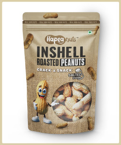 Hapeanuts Salted Inshell roasted peanuts Price in India - Buy Hapeanuts ...