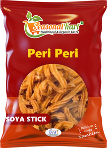 Seasonal Kart Peri Peri Soya Namkeen Peri Peri Masala Flavour Soya ...