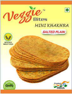 veggie bites Healthy Indian Snacks Salted Plain Khakhra / Papad Price ...