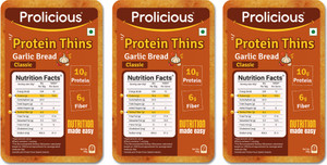 Prolicious High Protien High Fiber Garlic Bread Thins | No Palm Oil ...