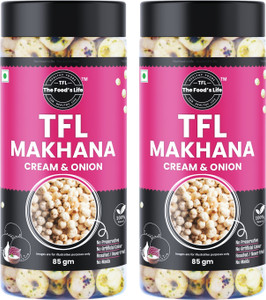 TFL(The Food's Life) Cream & Onion Rosted Makhana With Healthy Snacks ...