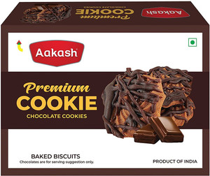 AAKASH Chocolate Cookies | Delicious Crunchy | Pack of 2 | 200 Gm Each ...