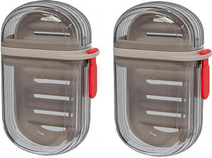 Romp and Role Transparent Travel Soap Box, Snap Lock with Tray for ...