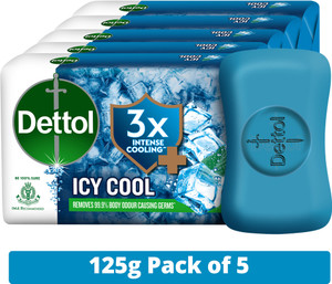 Dettol Icy Cool Bathing Soap Bar with 3x intense cooling - Price in ...