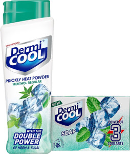 Dermi Cool Cooling Combo Pack: 125g Each Soap (5 Bars) + Menthol ...