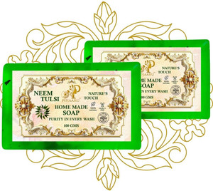 Pihaaru Pack of 2 ,Neem Tulsi Clear Skin Soap – Gentle Ayurvedic ...