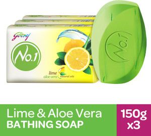 Godrej No.1 Lime & Aloe Vera Bath Soap - Price in India, Buy Godrej No ...