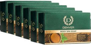 DENVER Restore Tea Tree Body Spa Soap - 125GM Each (Pack of 6) - Price ...
