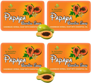 Dr. NAvadiya Skin Brightening & Dirt Removing 4 Pack Of Papaya Soap ...