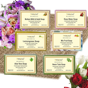 drontika Handmade Herbal Soap Combo Natural Soap Gift Set, Enriched ...