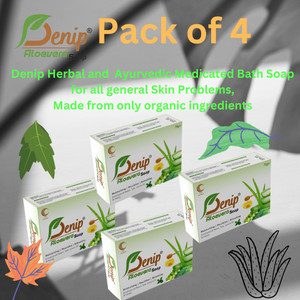 Denip Ayurvedic Medicated Bath Soap for All Skin Problems (Pack of 4 ...