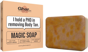 GharSoaps Magic Soap Sandal Wood And Saffron for DeTan and Glowing ...