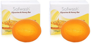 Modicare Sofwash Glecerine and honey Soap Bar, Pack of 2, 100g each ...