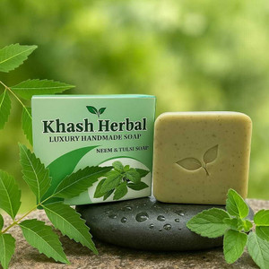 Khash Herbal Luxury Handmade Fresh Neem And Tulsi Soap - Price in India ...