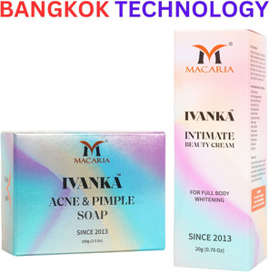 MACARIA Ivanka Anti Acne & Pimple Soap + Full Body Whitening Cream ...
