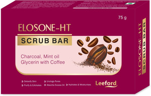Elosone Charcoal Mint Scrub Bar for Oil Control | Deep Skin Cleansing ...