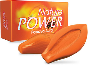 nature power Papaya Aura Beauty Soap with 76% TFM 4 Pieces X 125 g ...