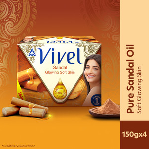 Vivel Sandal 150gx4 Grade 1 Soap Unisex, Glowing Soft Skin, 97% Natural ...