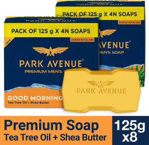 PARK AVENUE Premium Men's Soaps for Bath-Good Morning-Grade 1 Soap-For ...