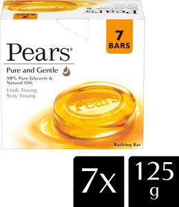 Pears Pure & Gentle Bathing Soap Bar 125 g (Combo Pack of 7) - Price in ...