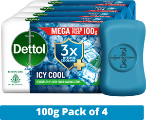 Dettol Icy Cool Bathing Soap Bar with 3x intense cooling - Price in ...