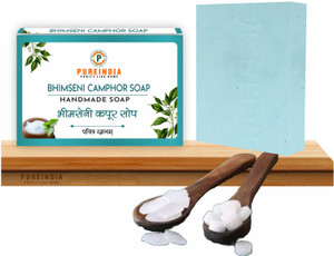 pureindia Bhimseni Camphor soap,Pure & Original 100gm Pack Of -1,All ...