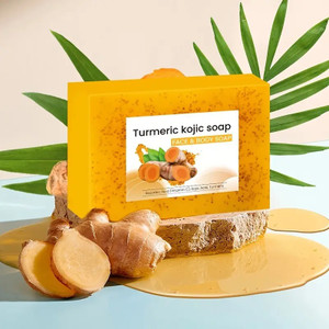 youmore Turmeric Kojic Acid Soap Bar, Skin Lightening Soap,Turmeric ...