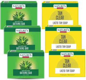 Nature's Essence TAN CLEAR LACTO TAN SOAP+PROTECTING ALOEVERA SOAP ...