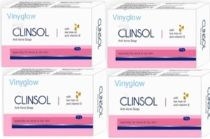 VINYGLOW CLINSOL ANTI ACNE SOAP 75GM PACK OF 4 PSC - Price in India ...