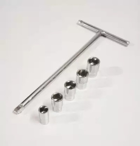 Ubod 1/4" Drive T-Handle Socket Set with (8, 10, 11, 12, 13 mm) 5 ...