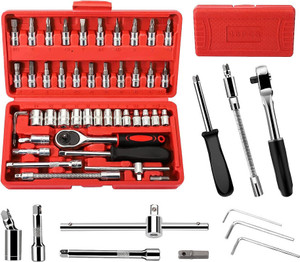 ZYRIAN 46 in 1 Pcs Tool Kit & Screwdriver and Socket Set Multi Purpose ...
