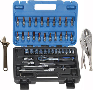 Digital Craft Socket Set 46Pc,10"Inch Lock Plier,10" Screw Wrench ...
