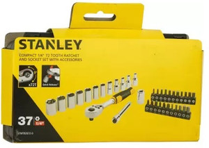 STANLEY STMT87672 37PC 1/4" SQ DR COMPACT COMBINATION Socket Set Price ...
