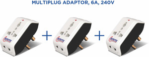 Microtek Multiplug Adaptor, 6A, 240V with Indicator 3 Universal Socket ...