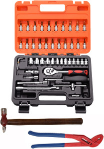 Digital Craft 46PC Socket Set ,Hammer 200 gm,Water Pump Plier, Socket ...