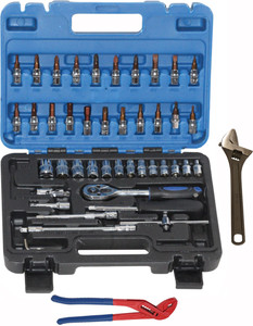 Digital Craft Socket Set 46Pc,10" Screw Wrench,Water Pump Plier Socket ...