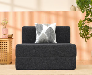 Uberlyfe 3 x 6 Ft Premium Jute -Sofa Cum Bed with 1 Cushion(Threadbare ...