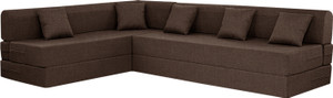 Dr Smith L Shape 3 Seater Double Foam Fold Out Sofa Cum Bed Price in ...
