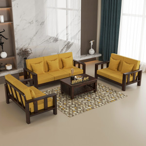 Divine Arts 7 Seater Sofa For Living, Waiting Room/ Office Fabric ...