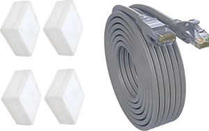 Sharpeye Cctv 4*4 Pvc Box & Ethernet Cable, Network Cable 20 Meter ...